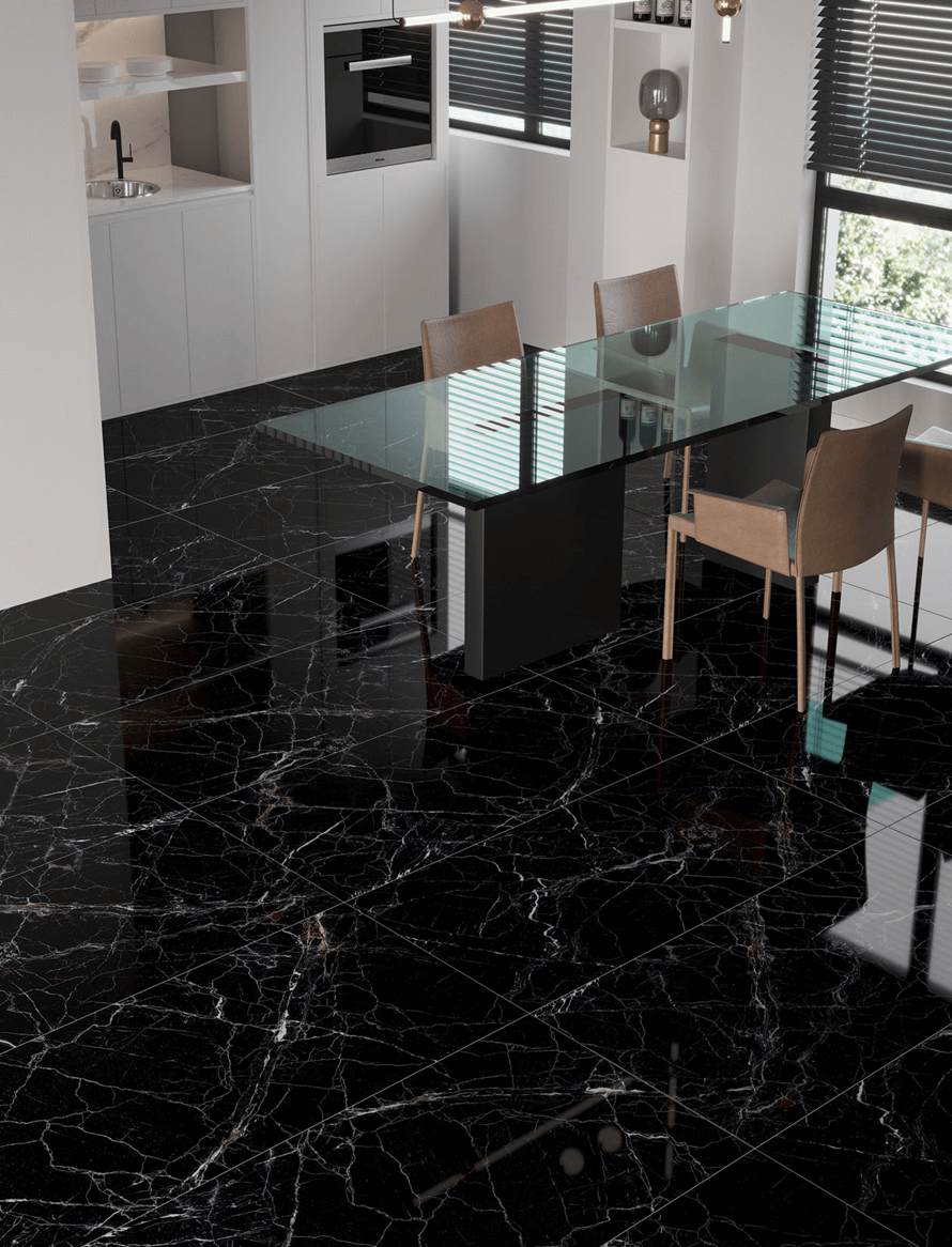 Black & Dark Grey Porcelain Tiles
