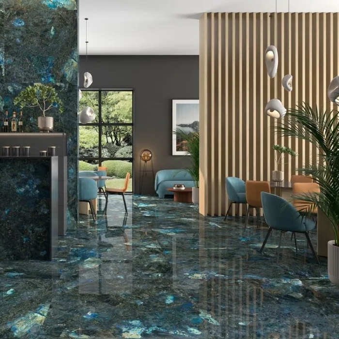Aurora Blue Labradorite Porcelain Tile-1200x1200mm