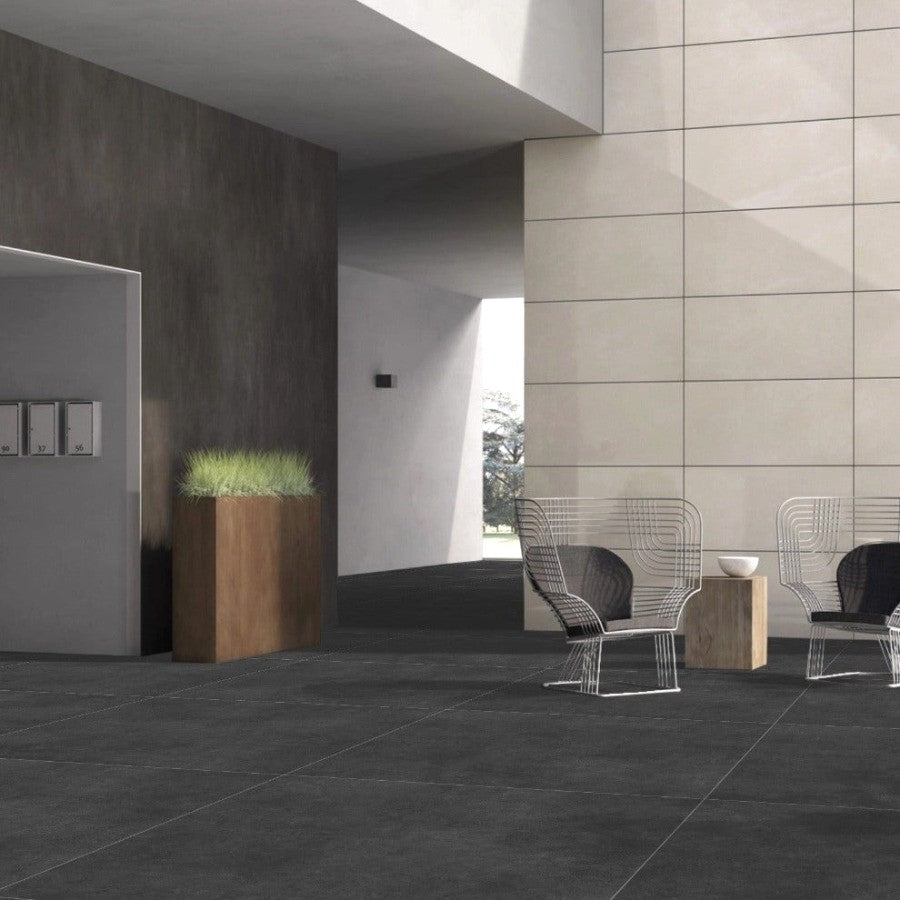 Cemento Black Matt Indoor Wall&Floor Porcelain Tile-800x800