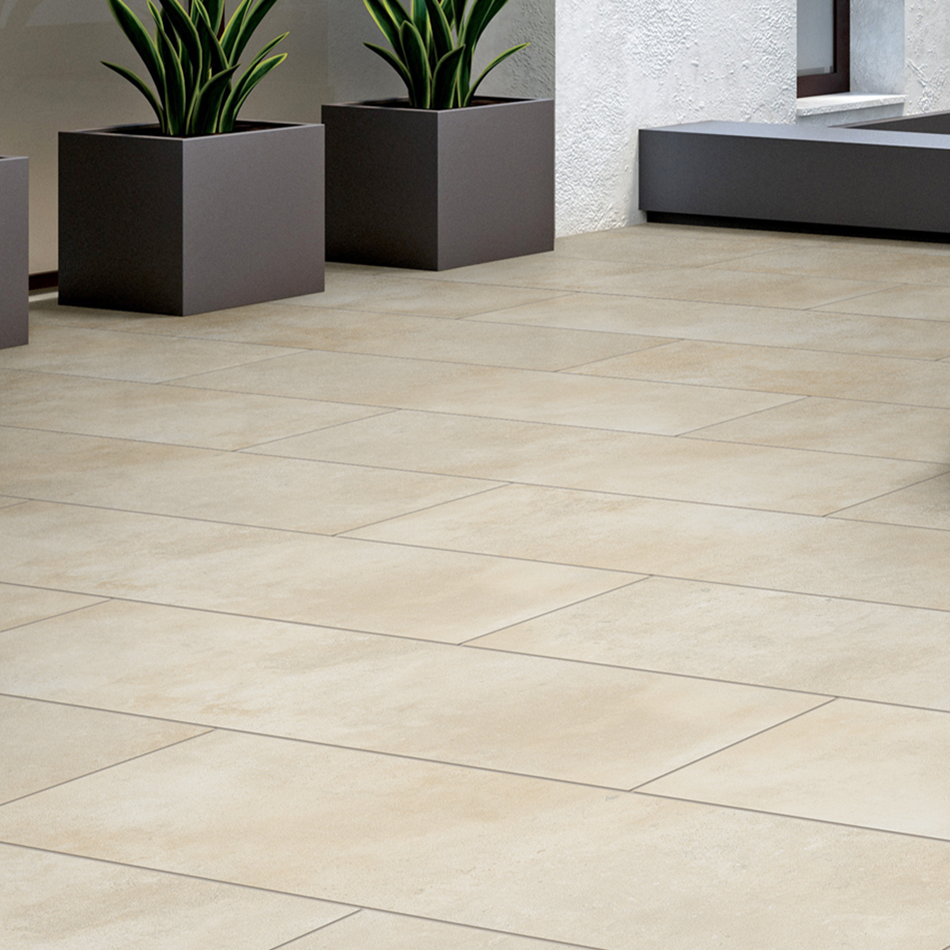Milano Beige Outdoor Porcelain Paving Slabs - 1200x600x20 mm