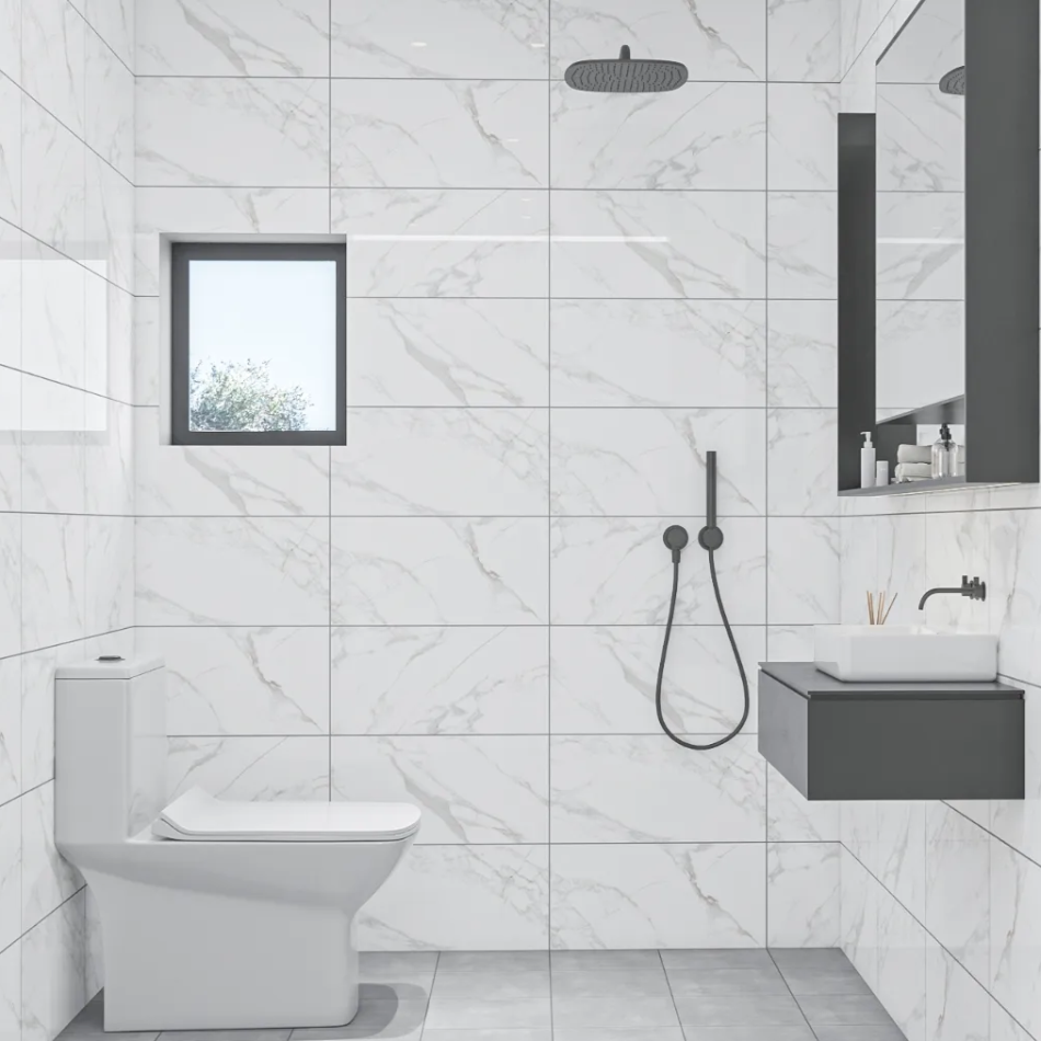 Bathroom Statuario Porcelain Tile Apuane Statuario Porcelain Tiles