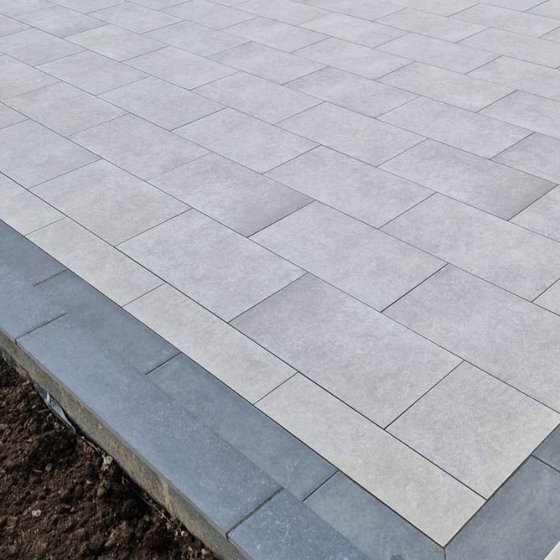 Toscana Grey Italian Outdoor Porcelain Paving Slabs - 900x450x20 mm