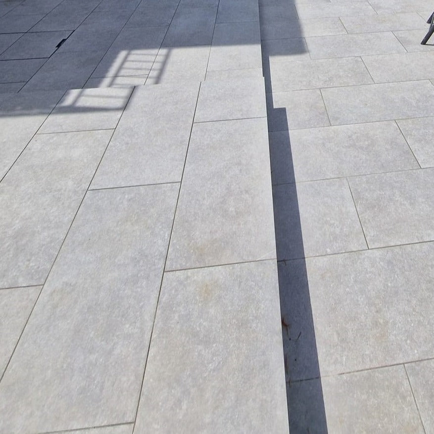 Toscana Grey Italian Outdoor Porcelain Paving Slabs - 900x450x20 mm