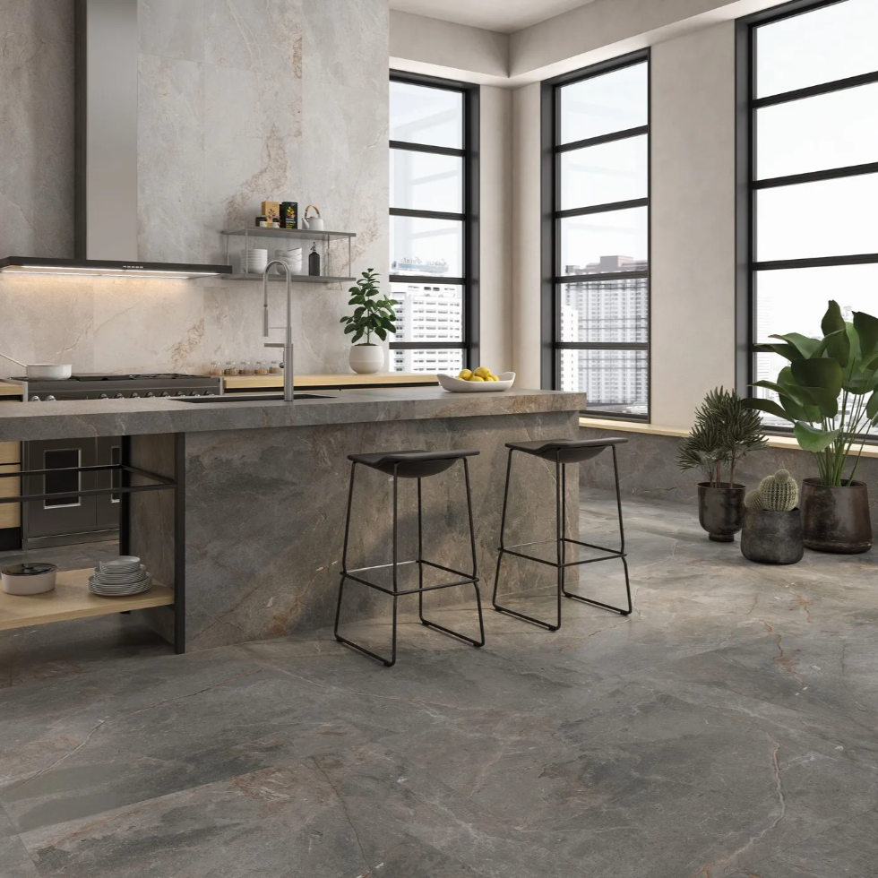 Porcelain Tile Kitchen Floor How To Combine Porcelain Tile With Wood