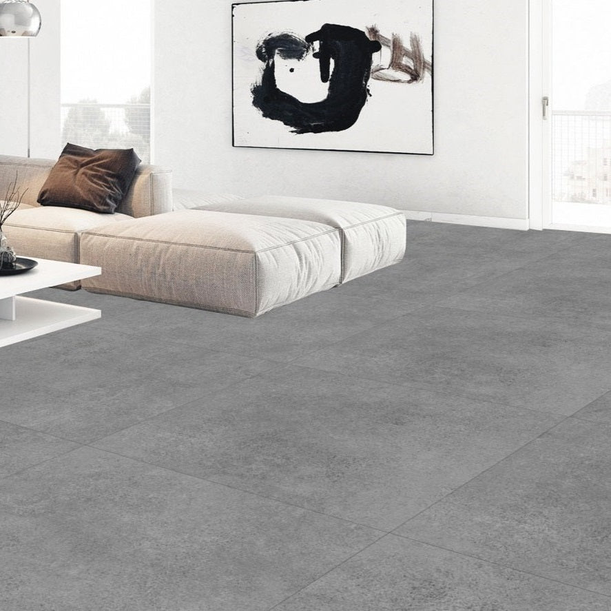 Cemento Anthracite Matt Wall&Floor Porcelain Tile-1000x1000