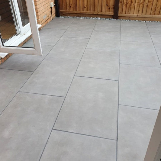 Light Grey Outdoor Porcelain Paving Slabs|Grey Garden Paving